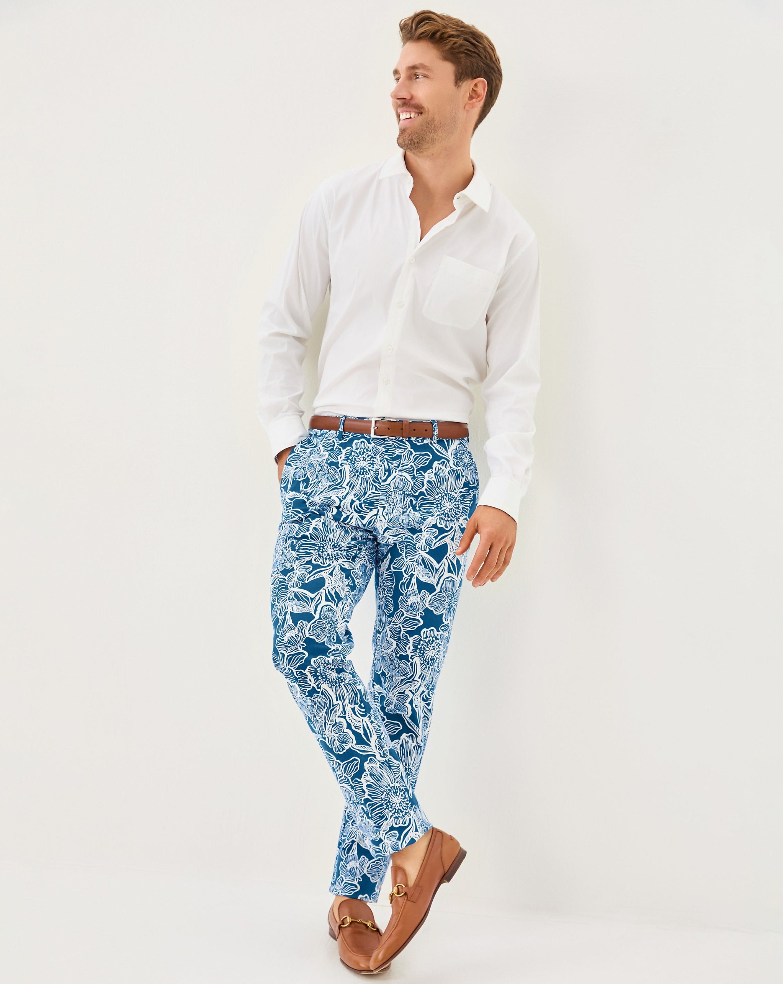 Mens Stuff Mizner Stretch - Starlight Unforgettable – Peppermint Palm Lou