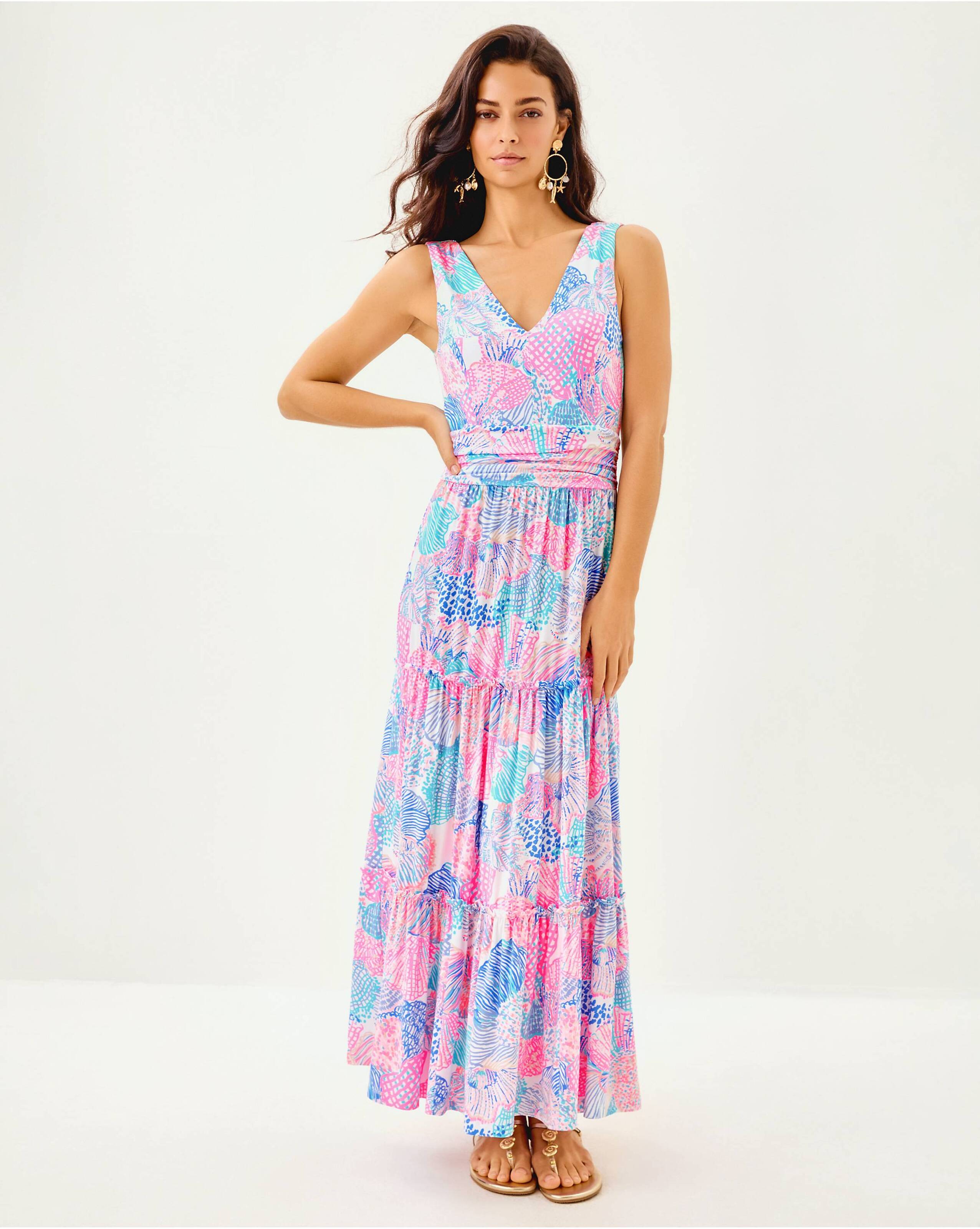 Skylar Midi Dress – Peppermint Palm Lou